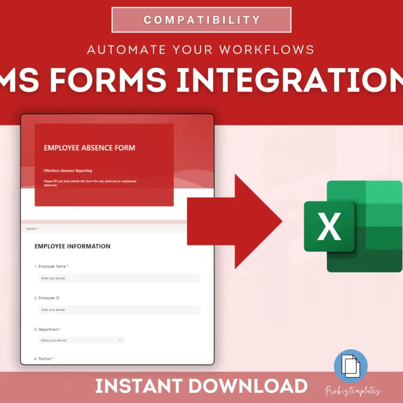 Employee Absence Online Form Template | ProBizTemplates