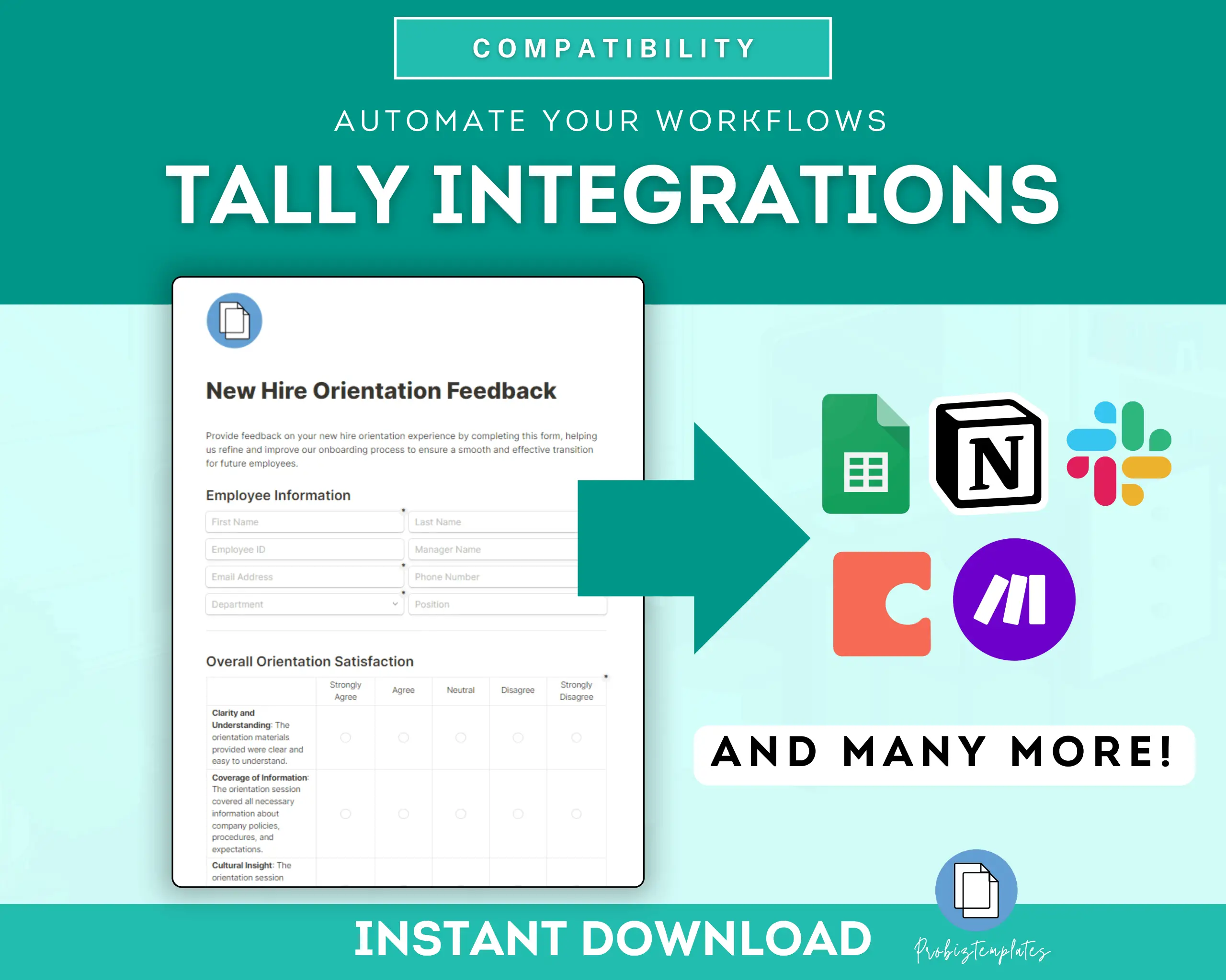 New Hire Orientation Feedback Online Form Template | ProBizTemplates