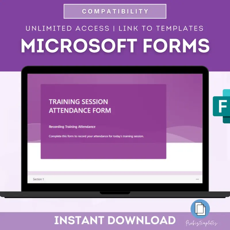 Training Attendance Record Check-In Form Template | ProBizTemplates