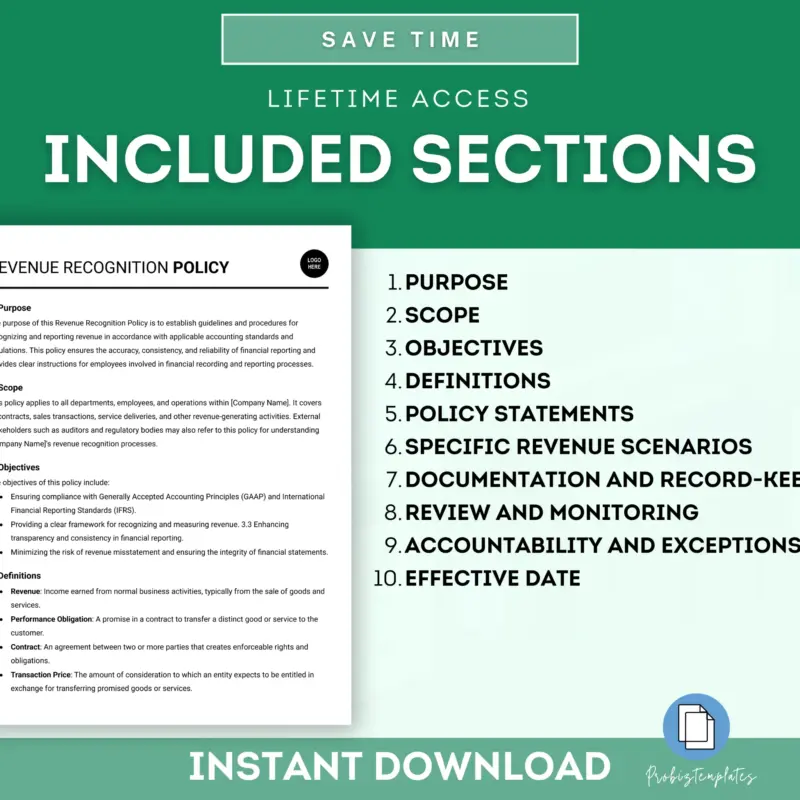 Revenue Recognition Policy Template | ProBizTemplates